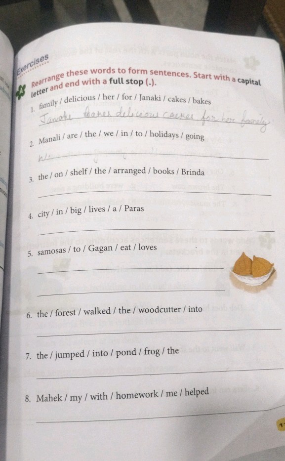 Rearrange these words to form sentences | StudyX