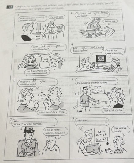 Complete the questions with suitable verbs | StudyX