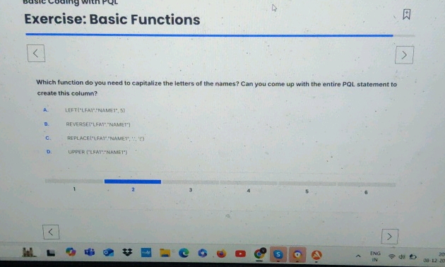 Exercise Basic Functions Which function do | StudyX