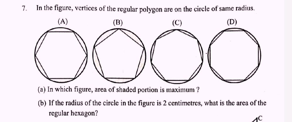 7 In the figure vertices of the regular | StudyX