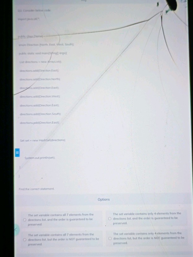 02 Consider below code public class Demo | StudyX