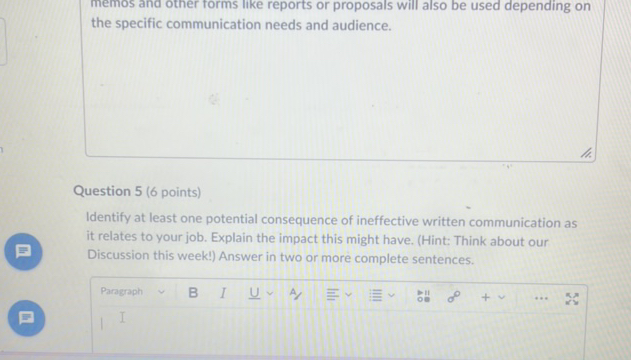 Question 5 (6 points) Identify at least one | StudyX