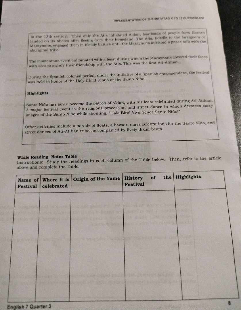 IMPLEMENTATION OF THE MATATAG K TO 18 | StudyX