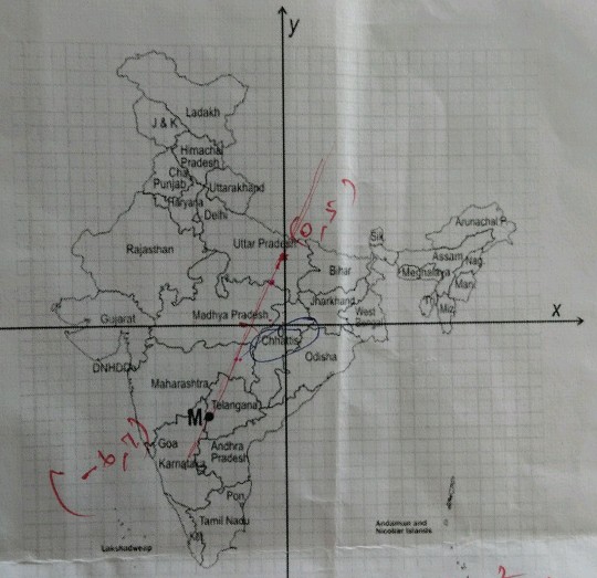 The image contains a map of India | StudyX