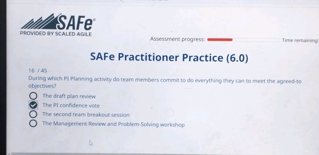 During which PI Planning activity do team | StudyX