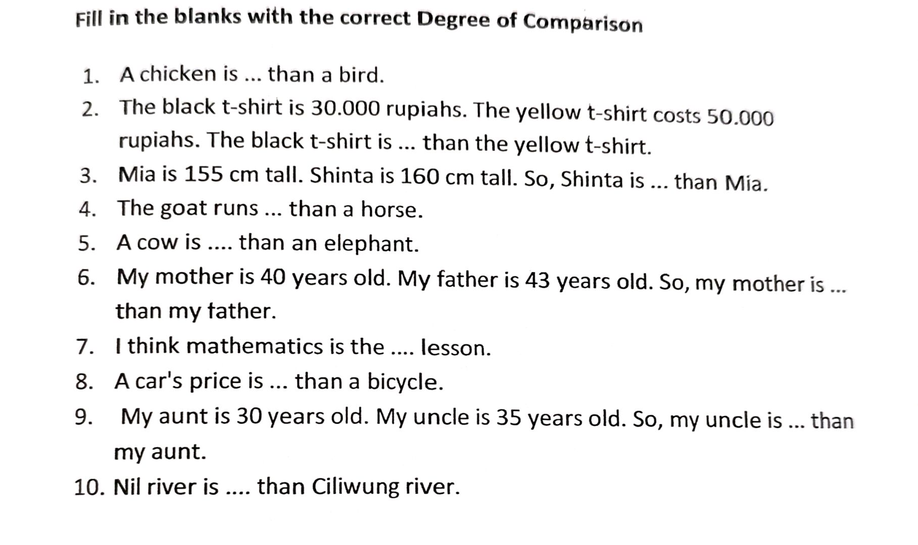 Fill in the blanks with the correct Degree | StudyX