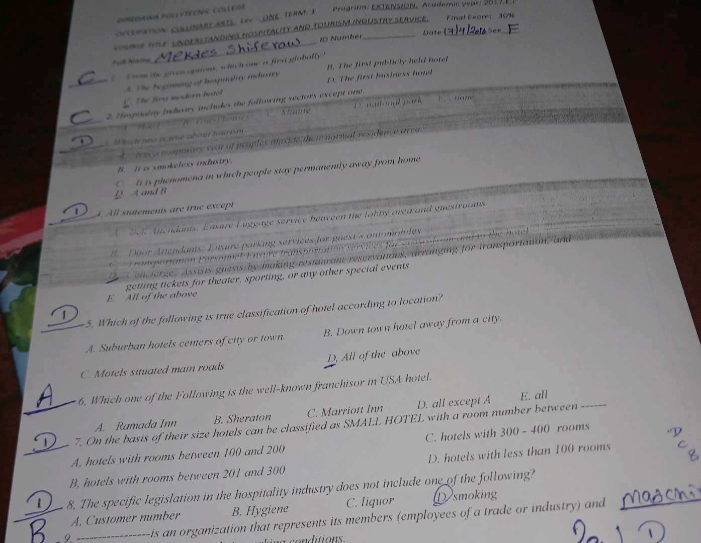 1 From the given options which one is first | StudyX