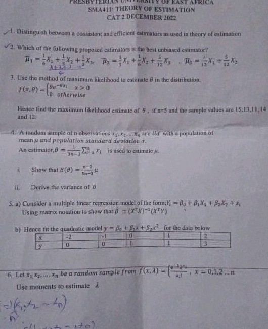 1 Distinguish between a consistent and | StudyX
