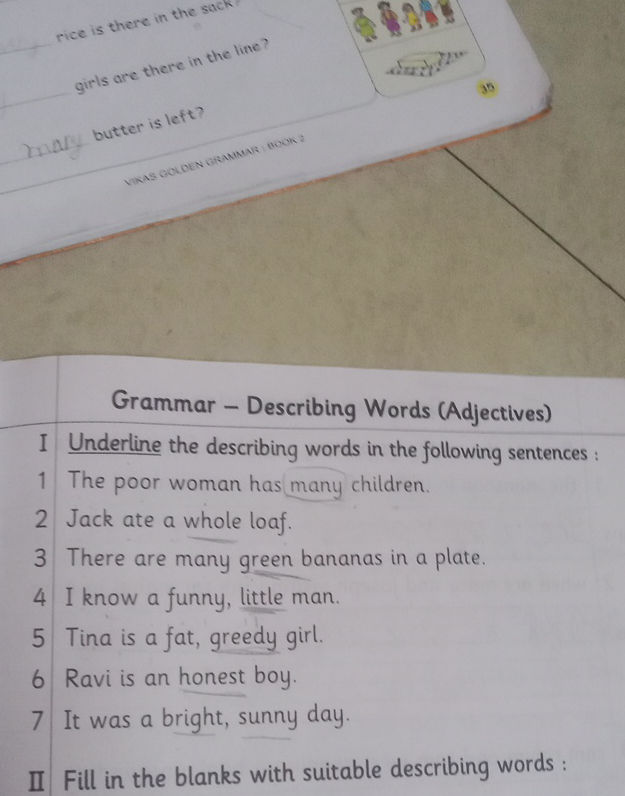 Grammar - Describing Words (Adjectives) I | StudyX