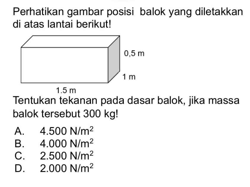 Perhatikan gambar posisi balok yang | StudyX