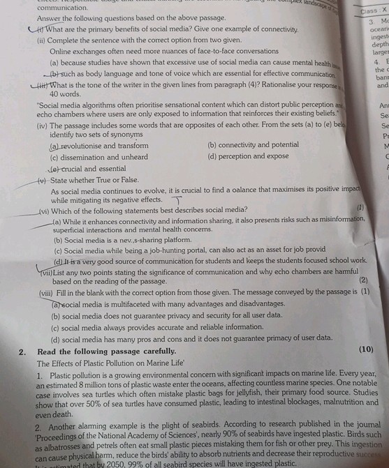 Answer the following questions based on the | StudyX