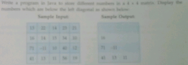 Write a program in Java to store different | StudyX