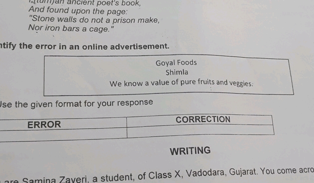 Identify the error in an online | StudyX