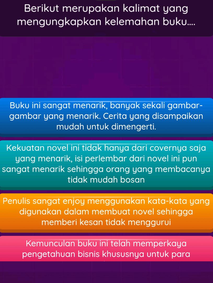 Berikut merupakan kalimat yang mengungkapkan | StudyX