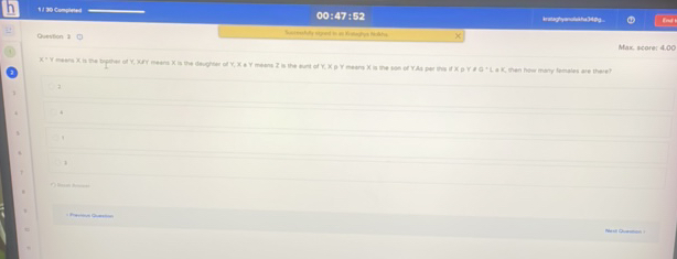 XY means X is the father of Y XY means X is | StudyX