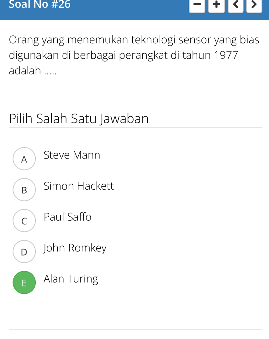 Orang yang menemukan teknologi sensor yang | StudyX