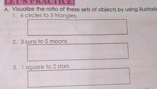 A Visualize the ratio of these sets of | StudyX