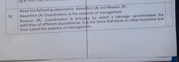 Read the following statements-Assertion (A) | StudyX