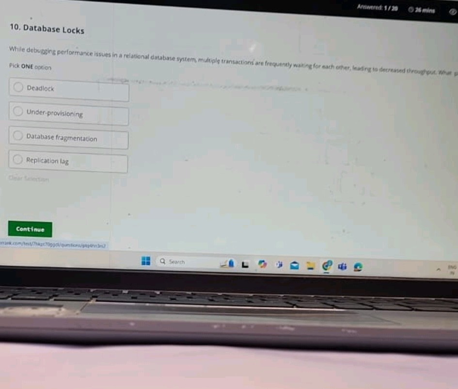 10 Database Locks While debugging | StudyX