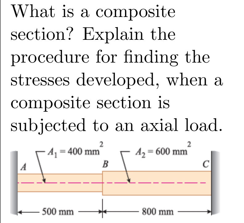 What is a composite section Explain the | StudyX