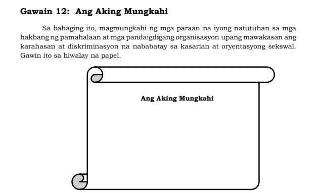 Gawain 12 Ang Aking Mungkahi Sa bahaging ito | StudyX