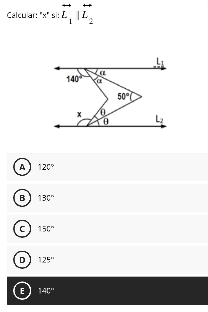 Calcular x si L1 L2 Image of parallel lines | StudyX