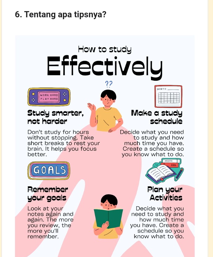 6 Tentang apa tipsnya How to study | StudyX