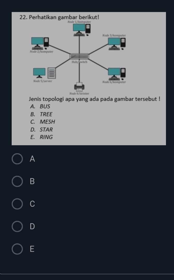22 Perhatikan gambar berikut Node 1/komputer | StudyX