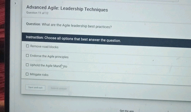 Advanced Agile Leadership Techniques | StudyX