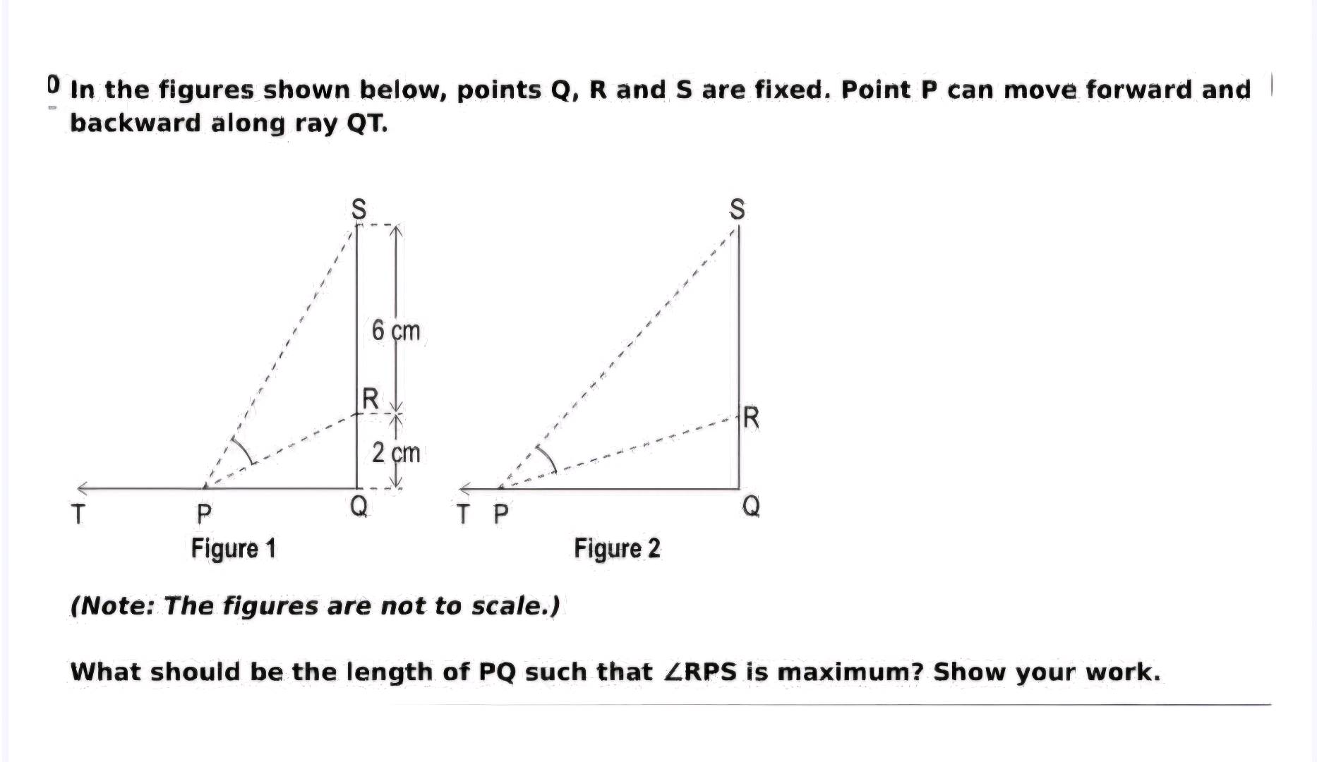 0 In the figures shown below points Q R and | StudyX