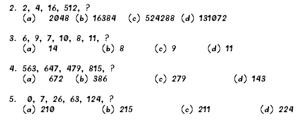 2 2 4 16 512 (a) 2048 (b) 16384 (c) 524288 | StudyX