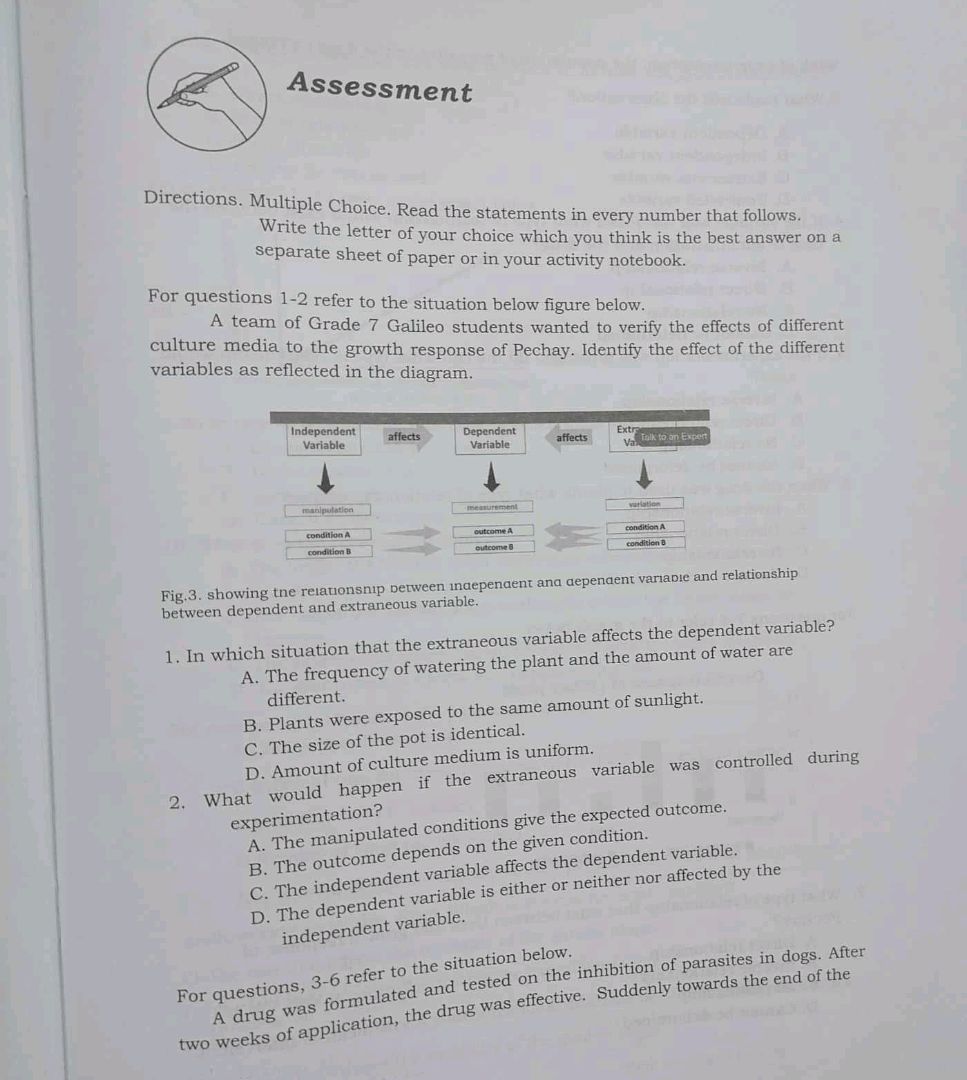 Directions Multiple Choice Read the | StudyX