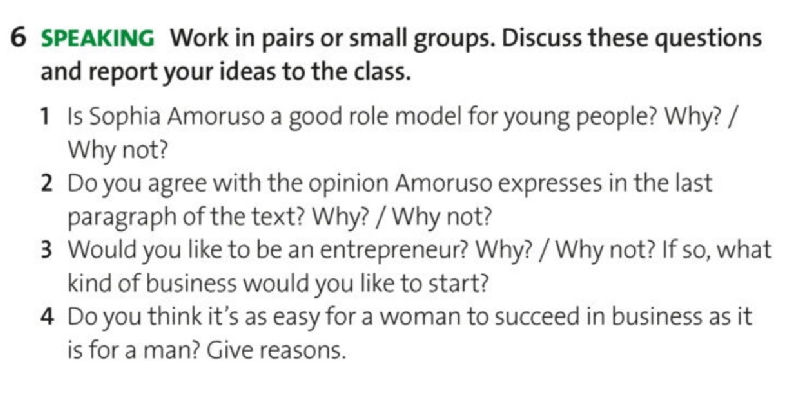 6 SPEAKING Work in pairs or small groups | StudyX