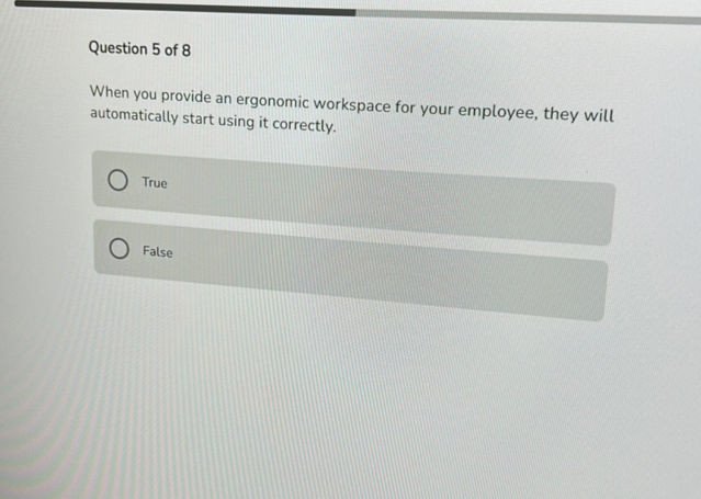 Question 5 of 8 When you provide an | StudyX