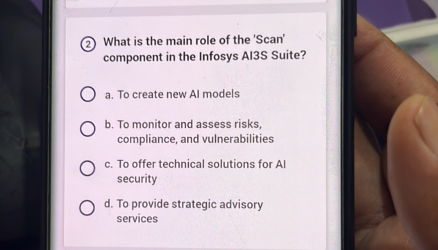 What is the main role of the Scan component | StudyX