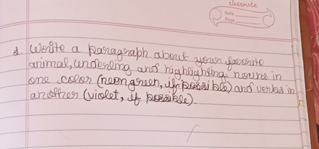2 Write a paragraph about your favorite | StudyX