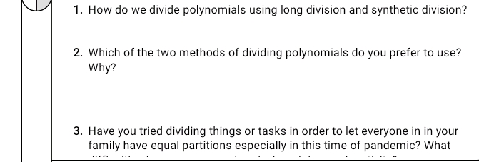 1 How do we divide polynomials using long | StudyX