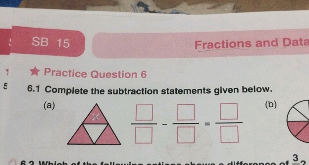 61 Complete the subtraction statements given | StudyX