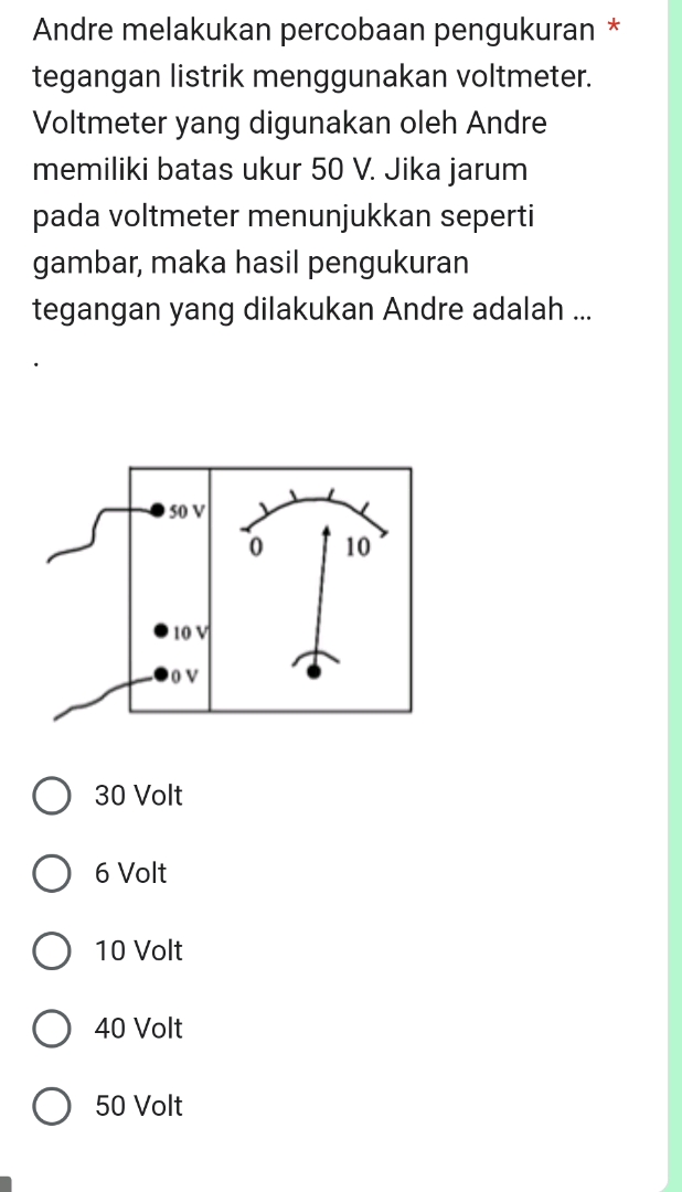 Andre melakukan percobaan pengukuran | StudyX