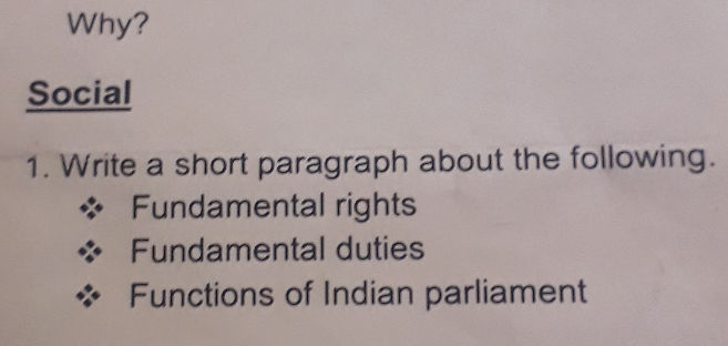 1 Write a short paragraph about the | StudyX