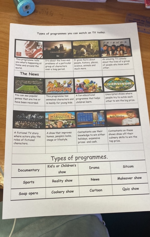 Types of programmes you can watch on TV | StudyX