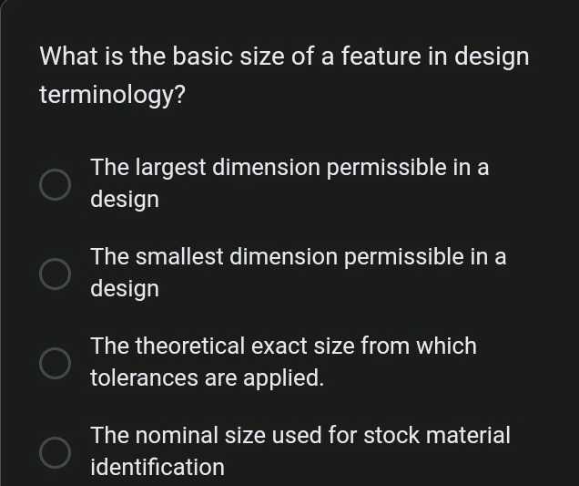 What is the basic size of a feature in | StudyX