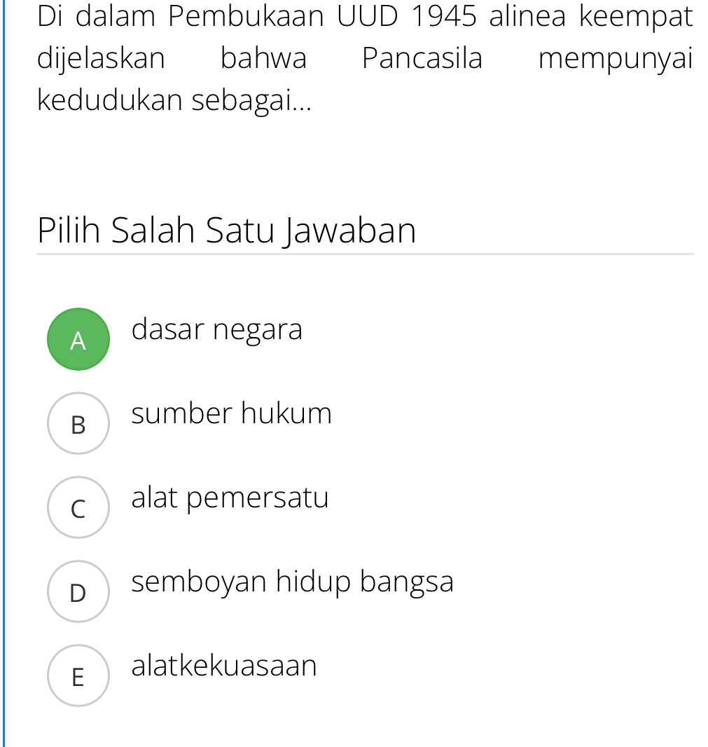 Di dalam Pembukaan UUD 1945 alinea keempat | StudyX