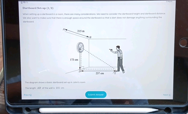 Dartboard Set up 1 2 When setting up a | StudyX