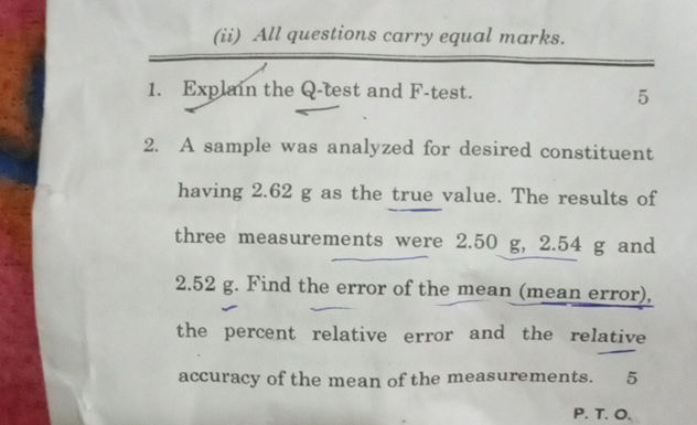 (ii) All questions carry equal marks 1 | StudyX
