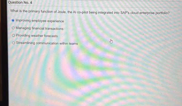 Question No 4 What is the primary function | StudyX