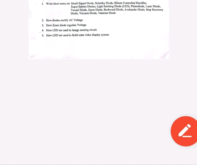 1 Write short notes on Small Signal Diode | StudyX