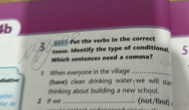 Put the verbs in the correct tense Identify