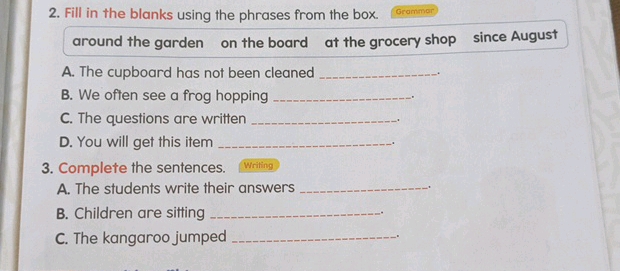 2 Fill in the blanks using the phrases from | StudyX