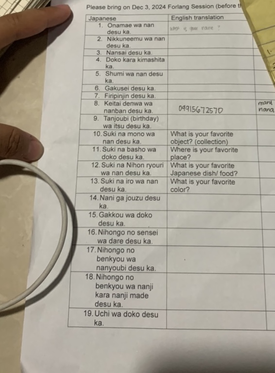 Please bring on Dec 3 2024 Forlang Session | StudyX